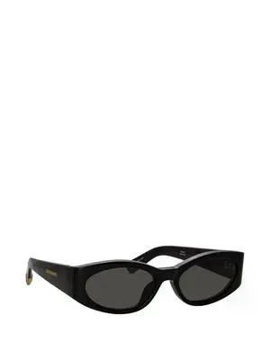 Jacquemus Oval Sunglasses - Black