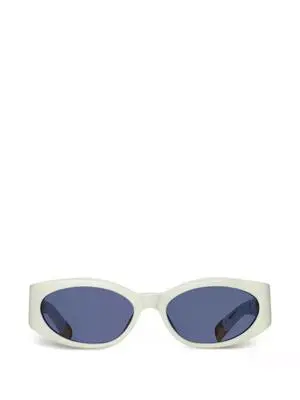 Jacquemus Oval Sunglasses - White