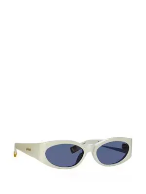 Jacquemus Oval Sunglasses - White
