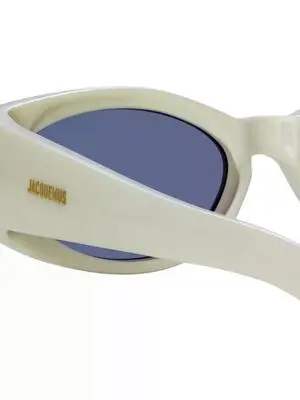 Jacquemus Oval Sunglasses - White