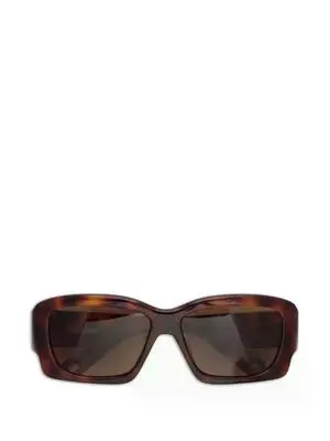 Jacquemus Croisiere Rectangular Sunglasses - Brown