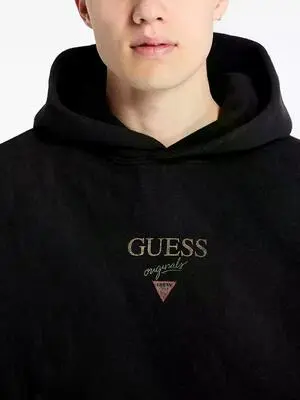 Guess Logo Embroidered Hoodie