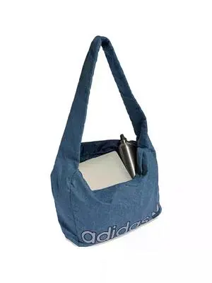 Adidas Washed Effect Logo-print Shoulder Bag