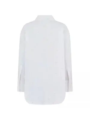 Attico Embroidered Asymmetric Hem Shirt