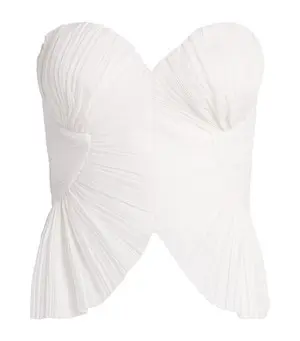 Cult Gaia Pleated Jace Corset Top
