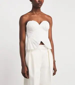 Cult Gaia Pleated Jace Corset Top