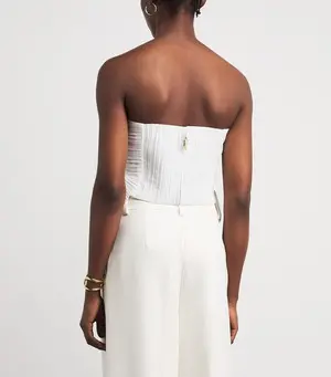 Cult Gaia Pleated Jace Corset Top