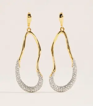 Alexis Bittar Plated Solanales Crystal Drop Earrings - Gold