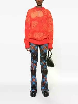 CHARLES JEFFREY Tartan Buckled Leggings