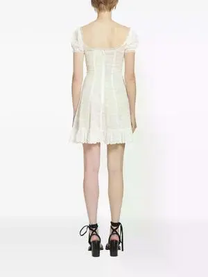 DAISY Corset-style Mini Dress With Lace Trim