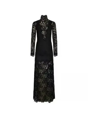 Rabanne Lace-panelled Maxi Dress