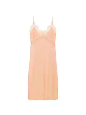 ANINE BING Carissa Lace-trim Midi Dress - Orange