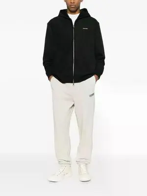 Calvin Klein Embroidered Logo Zip-up Hoodie