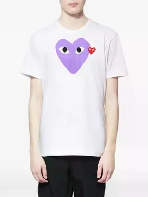 Play Comme Des Garcon Heart-graphic T-shirt