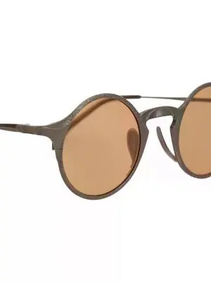 UMA WANG Round-frame Textured Sunglasses - Grey