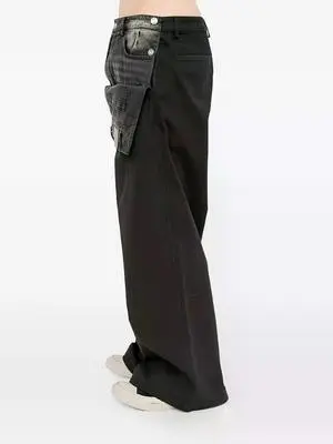 JUUN.J Layered Detail Wide-leg Trousers