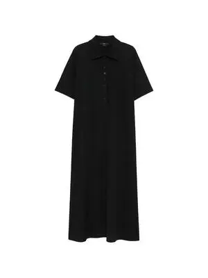 Seventy Short-sleeve Polo Midi Dress