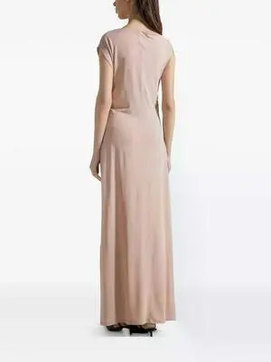 Seventy Cap-sleeve Boat-neck Maxi Dress