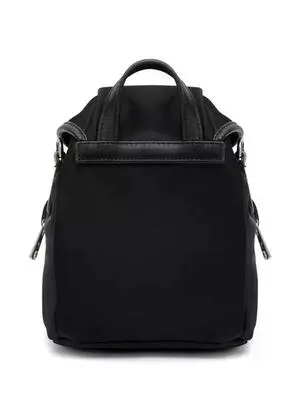 Moncler Mini Backpack With Logo Plaque Buckle - Black