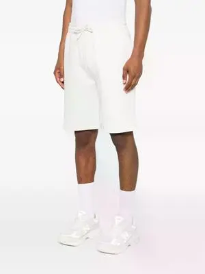 OUTHERE Drawstring Logo-patch Shorts - White