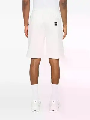 OUTHERE Drawstring Logo-patch Shorts - White
