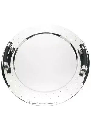 ALESSI Side-handle Oval Tray - Silver