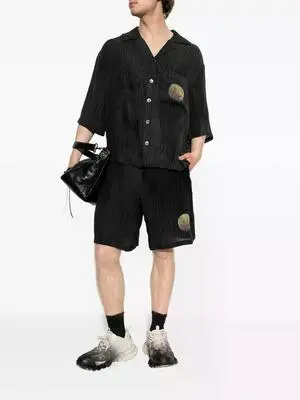 MISBHV Smile Crinkled-finish Shirt
