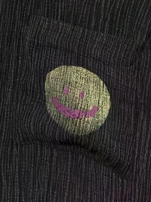 MISBHV Smile Crinkled-finish Shirt