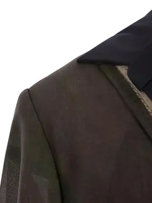 Sacai Double-breasted Pleated Jacket