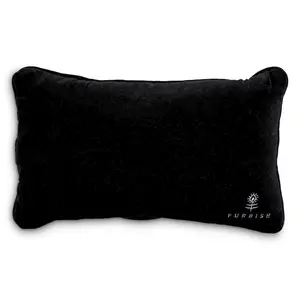 FURBISH That's The Spirit Needlepoint Pillow, 15 X 9 - Black
