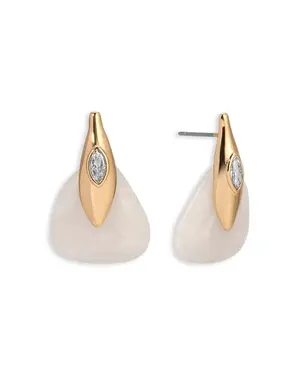 Ettika Pave & Stone Drop Earrings