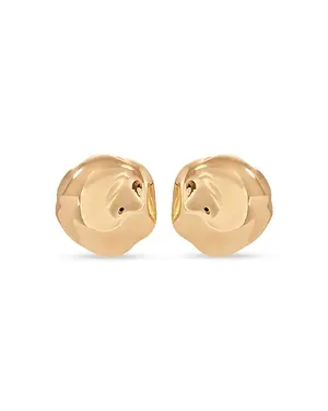 Ettika Molten Button Stud Earrings