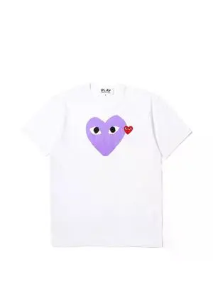 Play Comme Des Garcon Heart-graphic T-shirt