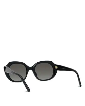 Loewe Slim Geometric Sunglasses 50mm - Black/grey