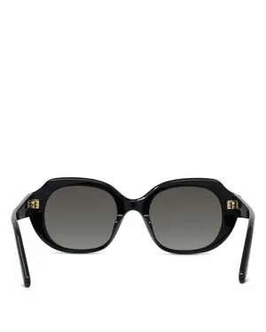 Loewe Slim Geometric Sunglasses 50mm - Black/grey