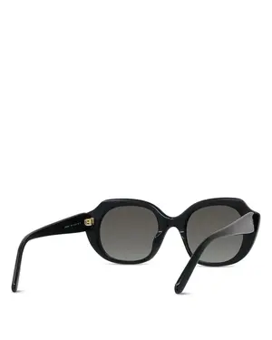 Loewe Slim Geometric Sunglasses 50mm - Black/grey