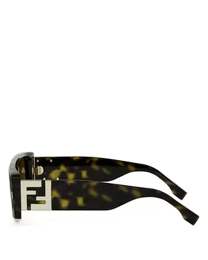 Fendi Ff Squared Rectangular Sunglasses 56mm