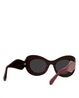 Loewe Signature Butterfly Sunglasses - Red/grey
