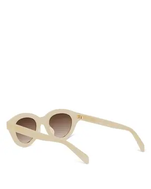 Celine Triomphe Mini Pantos Sunglasses, 47mm - Yellow/brwon