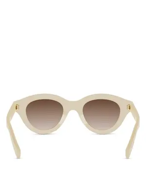 Celine Triomphe Mini Pantos Sunglasses, 47mm - Yellow/brwon