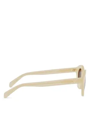 Celine Triomphe Mini Pantos Sunglasses, 47mm - Yellow/brwon