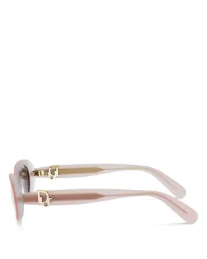 Dior Oblique B1i Oval Sunglasses - Rose/grey