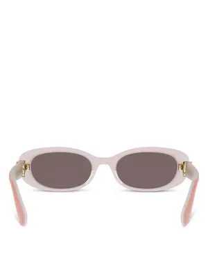Dior Oblique B1i Oval Sunglasses - Rose/grey