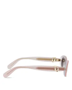 Dior Oblique B1i Oval Sunglasses - Rose/grey