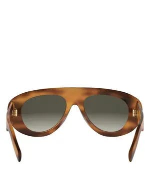 Celine Triomphe Stamp Pilot Sunglasses - Havana/brown
