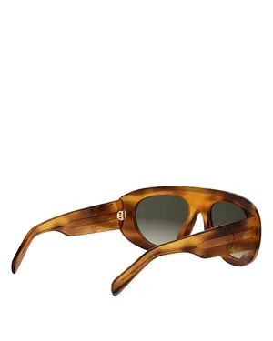 Celine Triomphe Stamp Pilot Sunglasses - Havana/brown