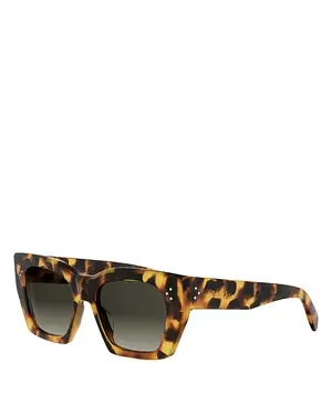 Celine 3 Dots Square Sunglasses - Havana/brown