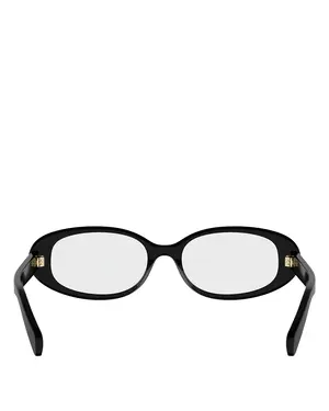 Celine Triomphe Mini Oval Eyeglasses, 54mm