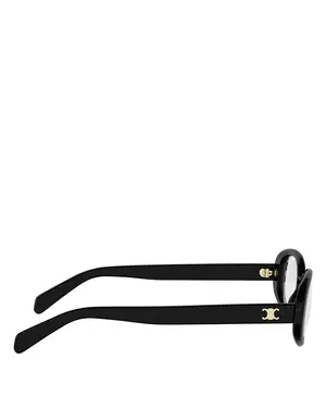 Celine Triomphe Mini Oval Eyeglasses, 54mm