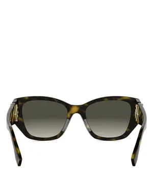 Fendi Ff Diamonds Cat Eye Sunglasses - Havana/brown